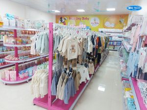 Dự án kệ bày hàng Shop Ong Baby, Mẹ Và Bé tại Yên Bái